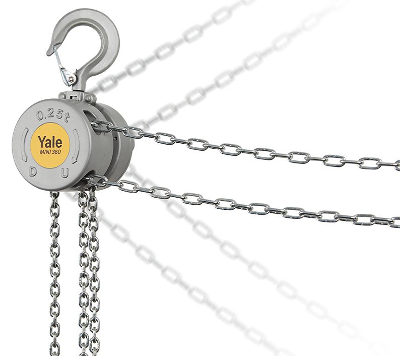 PRE-ORDER THE NEW YALEMINI 360 AND CHAIN HOIST WITH LES