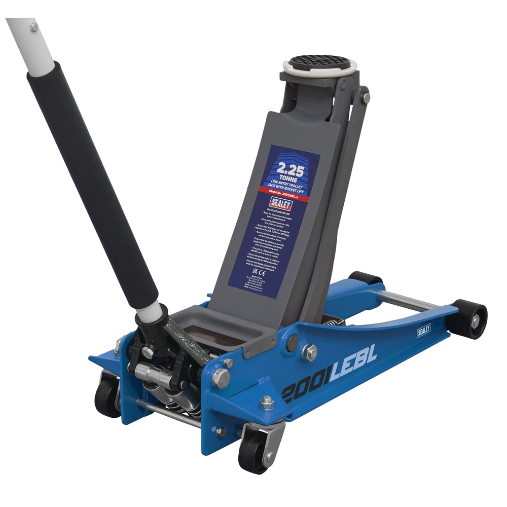 Sealey Low Profile Trolley Jack with Rocket Lift 2.25 Tonne | Lifting ...
