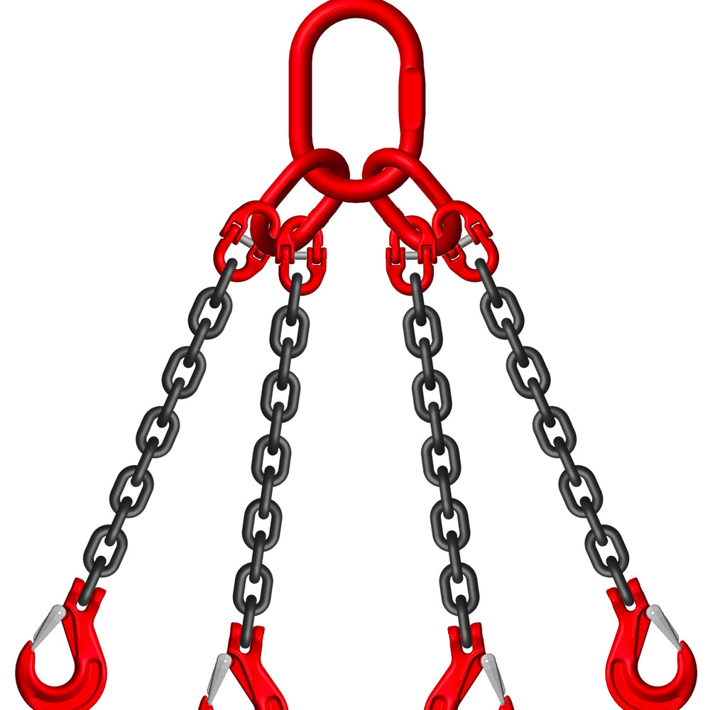 Grade 80 8mm 4 Leg 4.25 Tonne Chain Slings