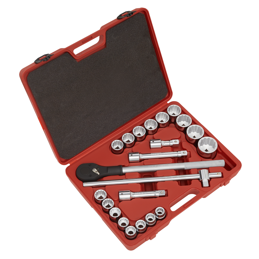 Sealey Premier Socket Set 3/4"Sq Drive 12-point 22pc
