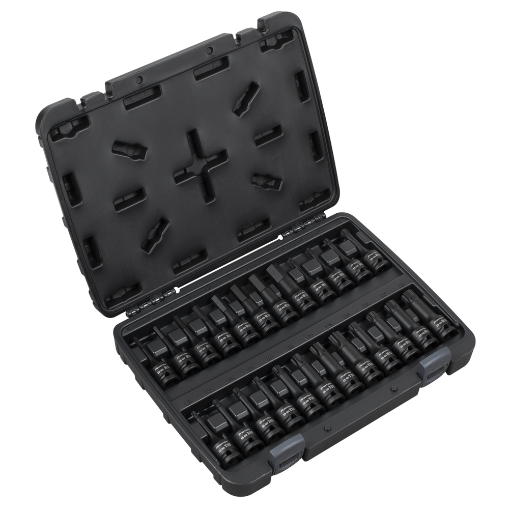 Sealey Premier Hex/TRX-Star*/Spline Impact Socket Bit Set 1/2"Sq Drive ...