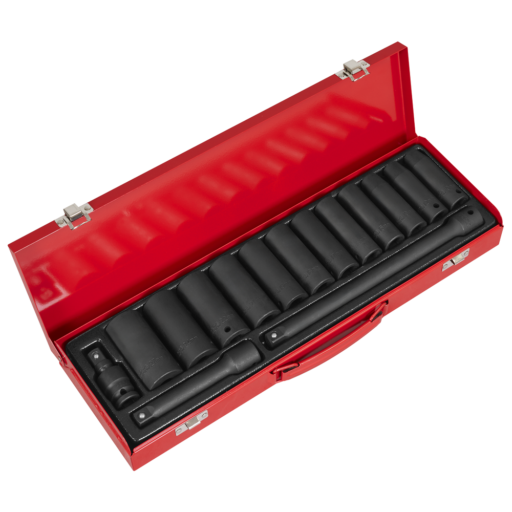 Sealey Premier Deep Impact Socket Set 1/2"Sq Drive | Lifting Equipment ...