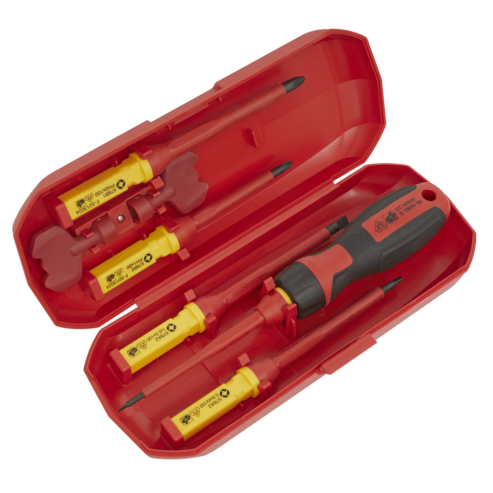 Sealey Premier Interchangeable Screwdriver Set - VDE Approved