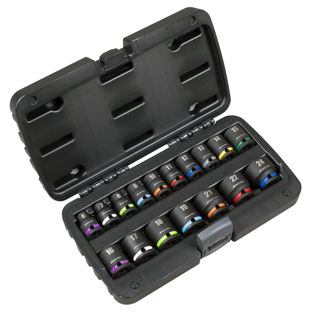 Sealey Impact Socket Set 3/8"Sq Drive 17pc | Lifting Equipment Store