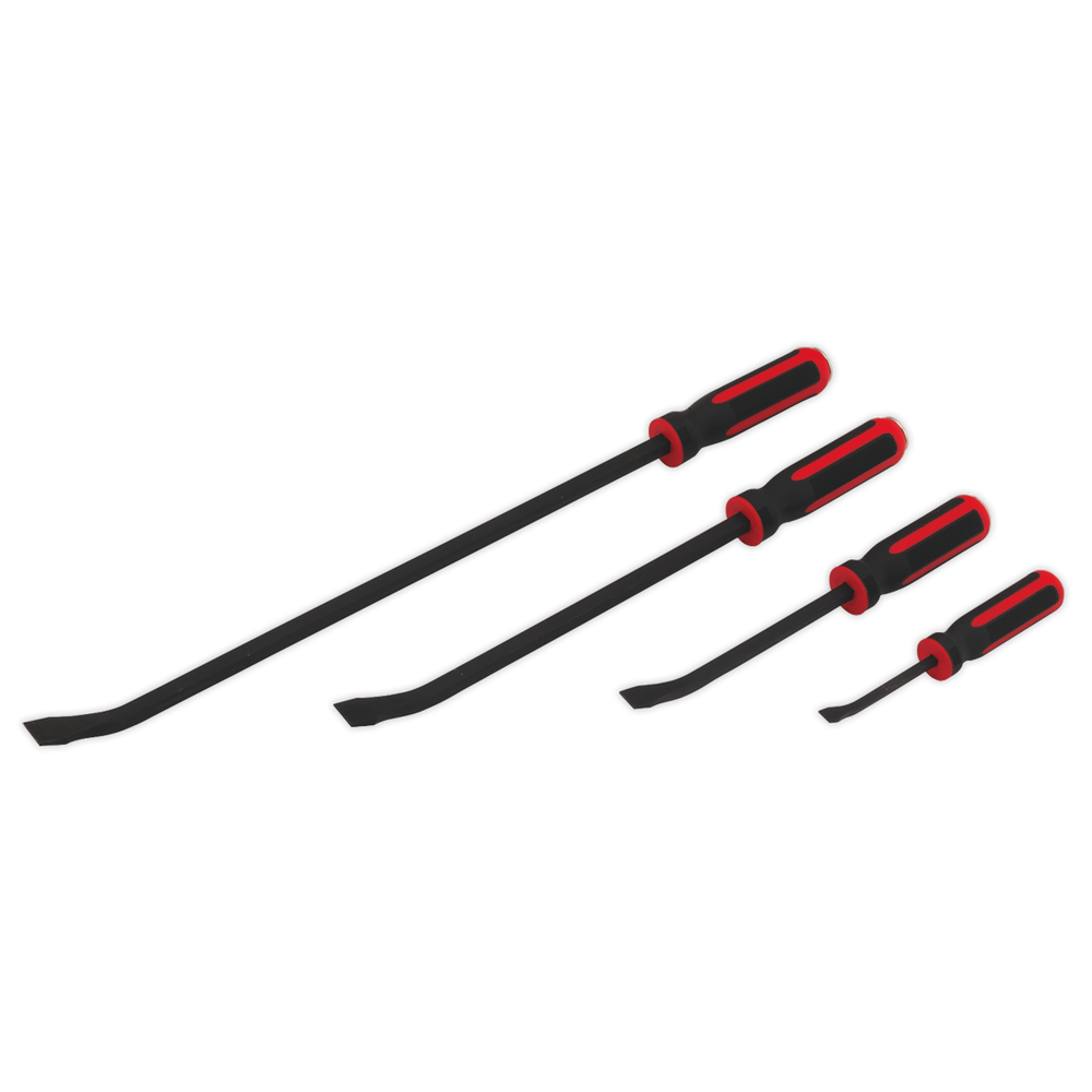 Sealey Premier Heavy-Duty Angled Pry Bar Set with Hammer Cap 4pc ...
