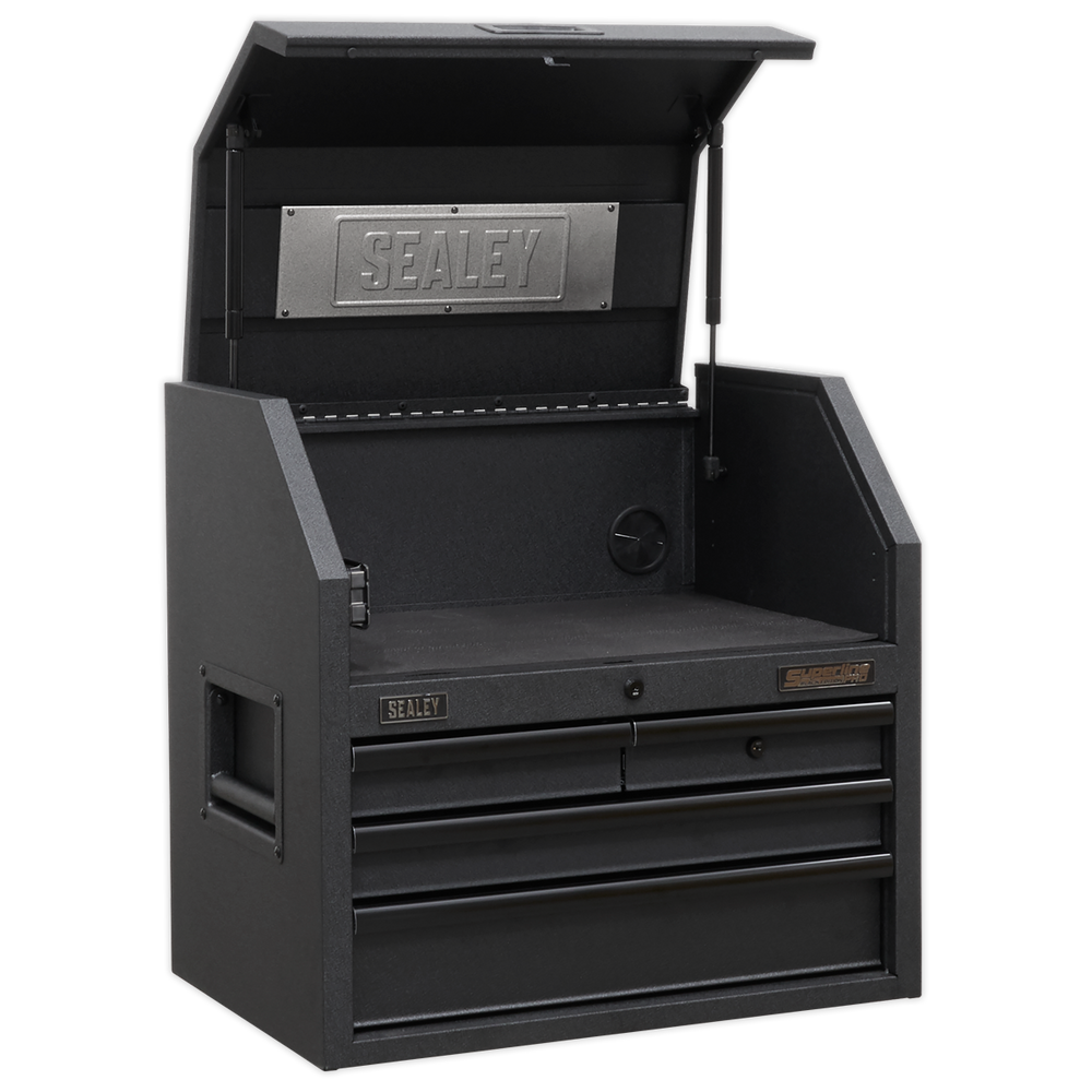 Sealey Superline PRO® Black Edition Topchest with 4 Soft Close Drawers