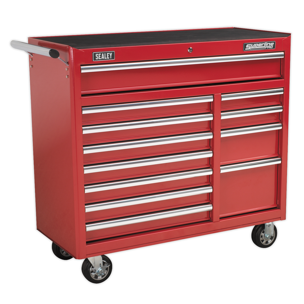 Sealey Superline PRO® Heavy-Duty Rollcab 12 Drawer - Red | Lifting ...