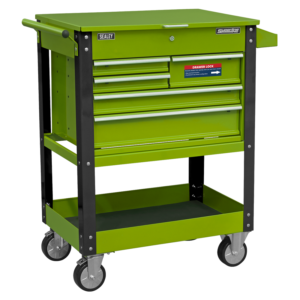 Sealey Superline PRO® Heavy-Duty Mobile Tool & Parts Trolley with 5 Dr