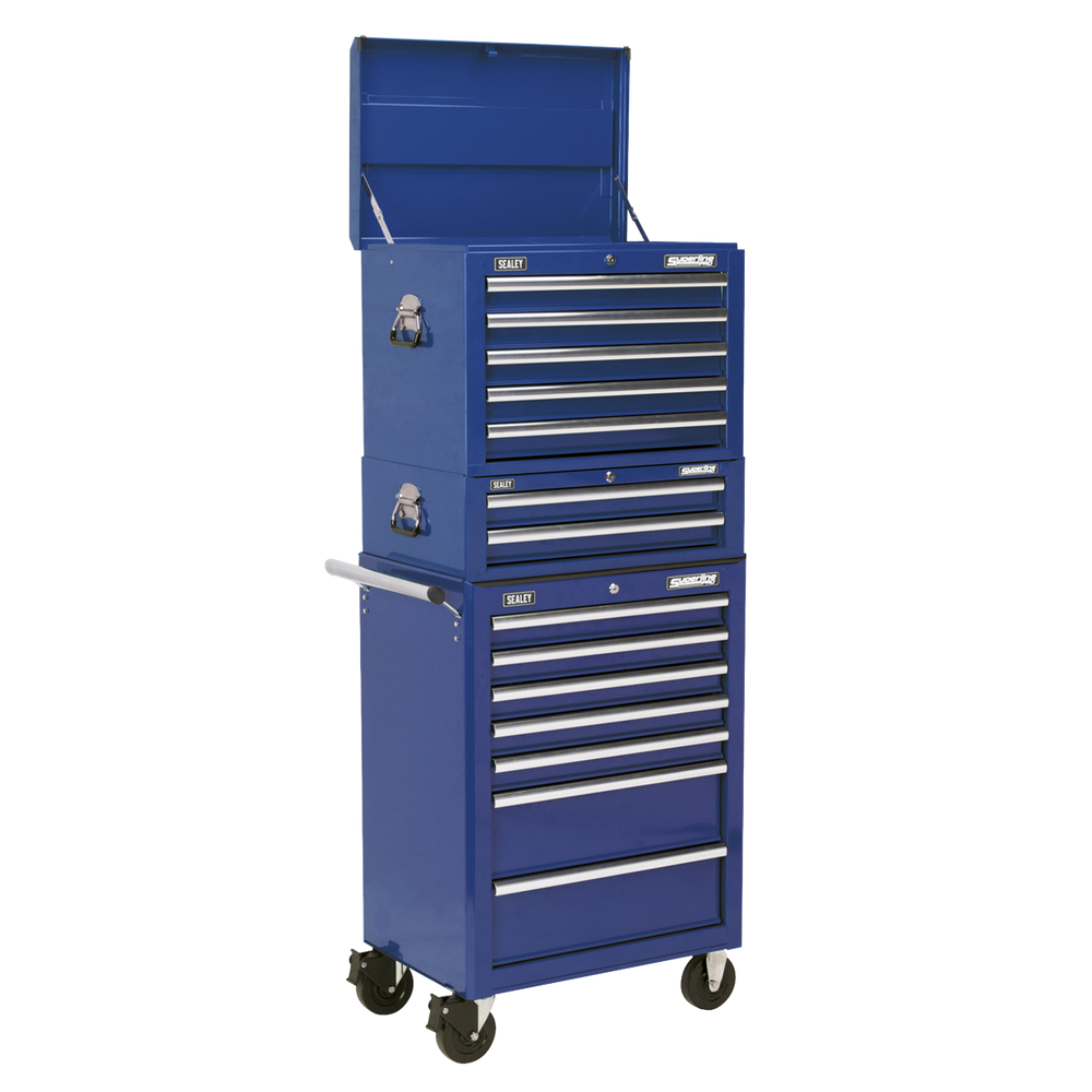 Sealey Superline PRO® Topchest, Mid-Box Tool Chest & Rollcab Combinati ...