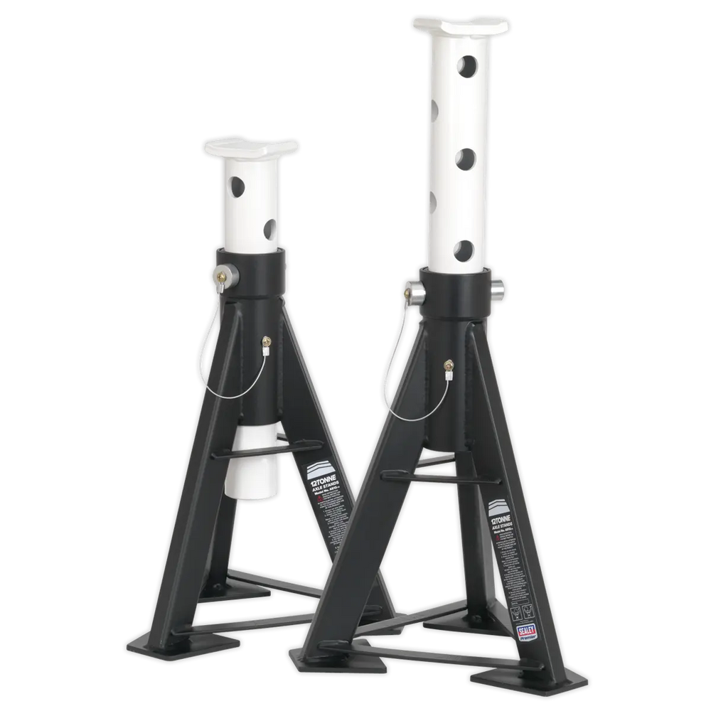 Sealey Premier Axle Stands (Pair) 12 Tonne Capacity per Stand High Lev