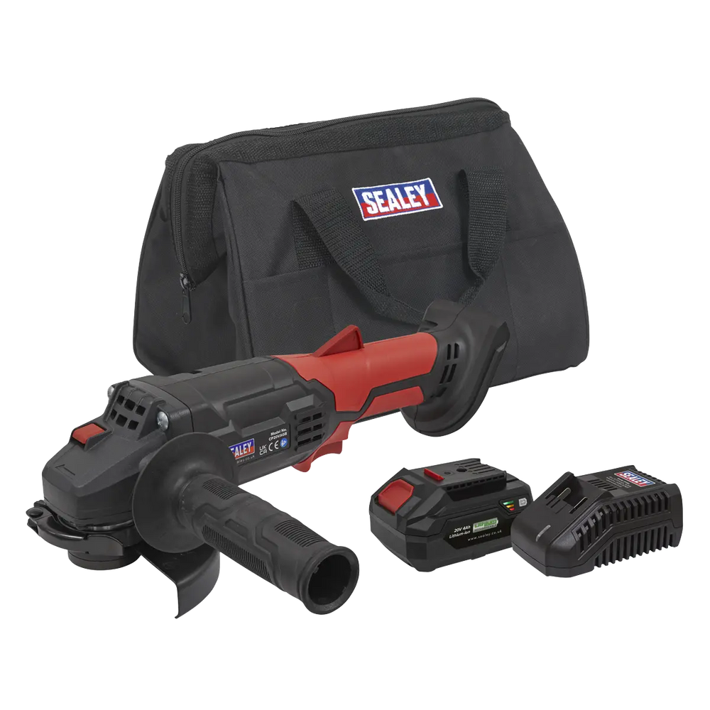 Sealey SV20 Series 115mm Cordless Angle Grinder 20V