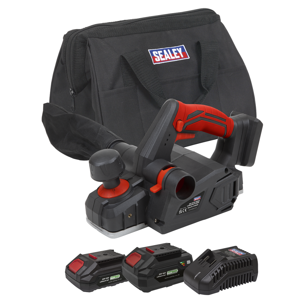 Sealey SV20 Series Cordless Planer Kit 20V - 2 Batteries | Lifting ...