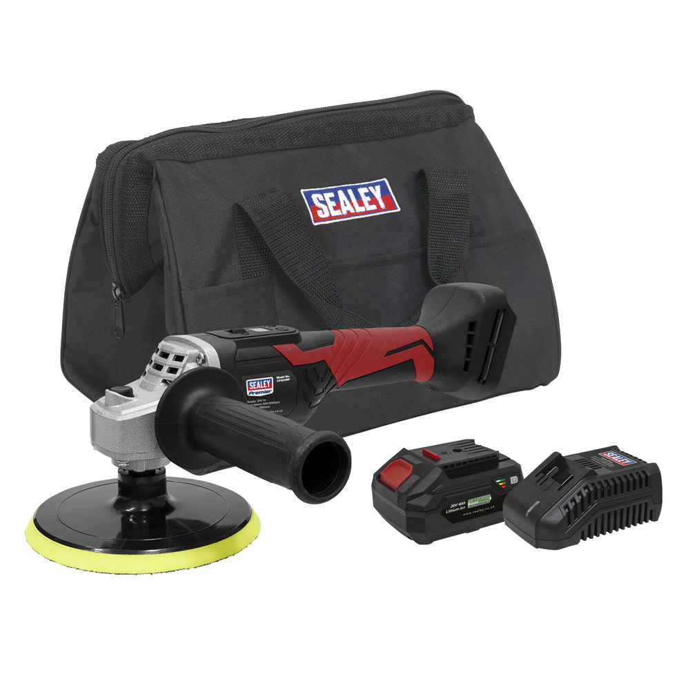Sealey Premier SV20 Series 150mm Cordless Rotary Polisher 20V 4Ah