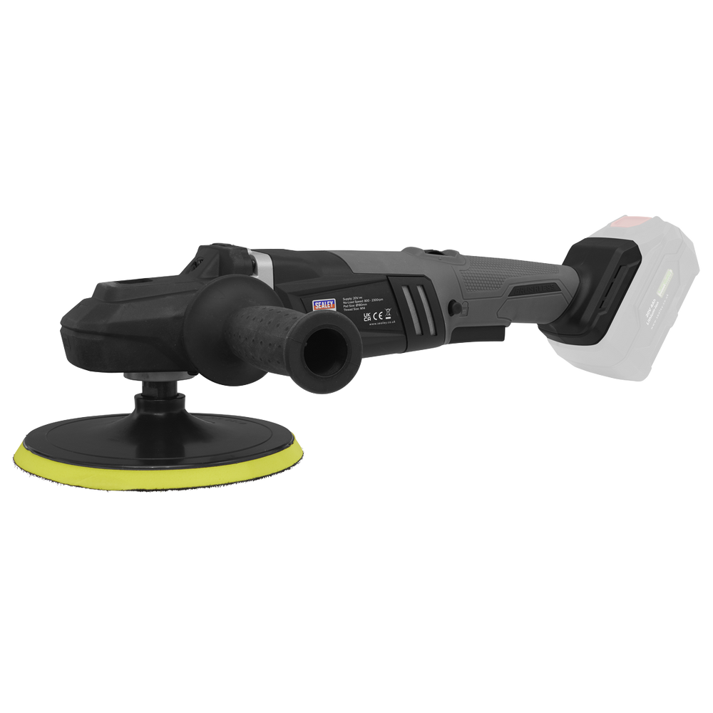 Sealey Premier SV20 Series 180mm Brushless Cordless Rotary Polisher 20 ...