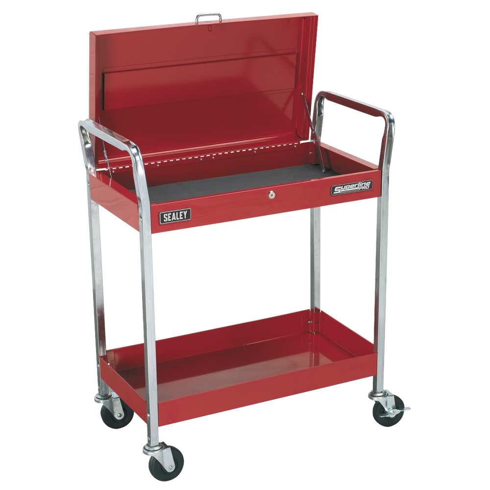 Sealey Superline PRO® Heavy-Duty Trolley with Lockable Top 2-Level