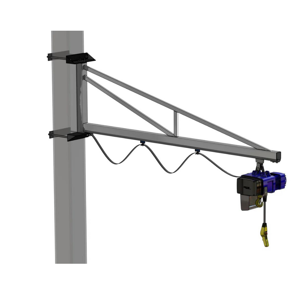 Clamp Around Column Over-Braced 250kg Hot-Dip Galvanised Jib Crane ...