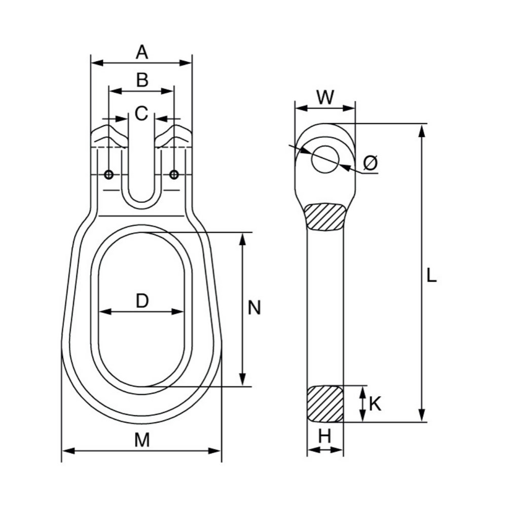 Cobra Plus Grade 10 Clevis Skip Link | Lifting Equipment Store