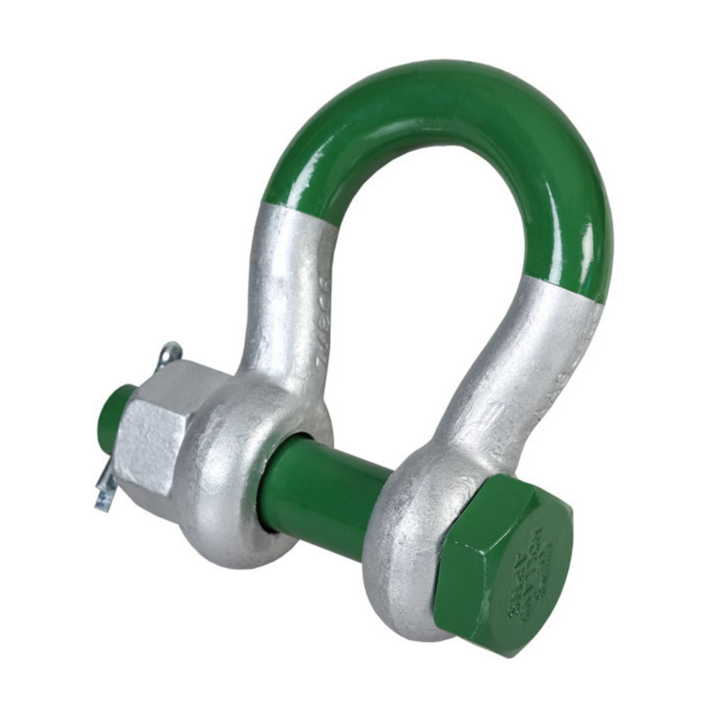 Galvanised Super Green Pin Safety Pin Bow Shackles