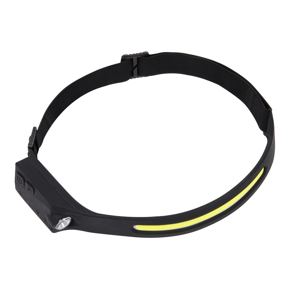 Sealey Rechargeable Head Torch with Auto-Sensor 5W COB & 3W LED