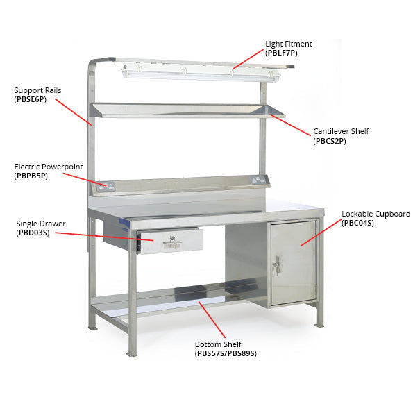 Cantilever Shelf (Support Rails are needed)