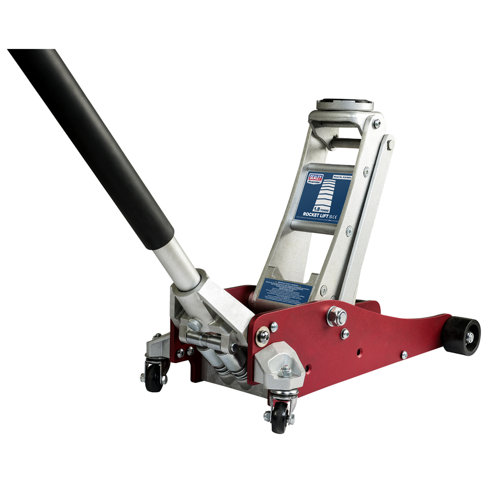 Sealey Premier Low Profile Aluminium Trolley Jack with Rocket Lift
