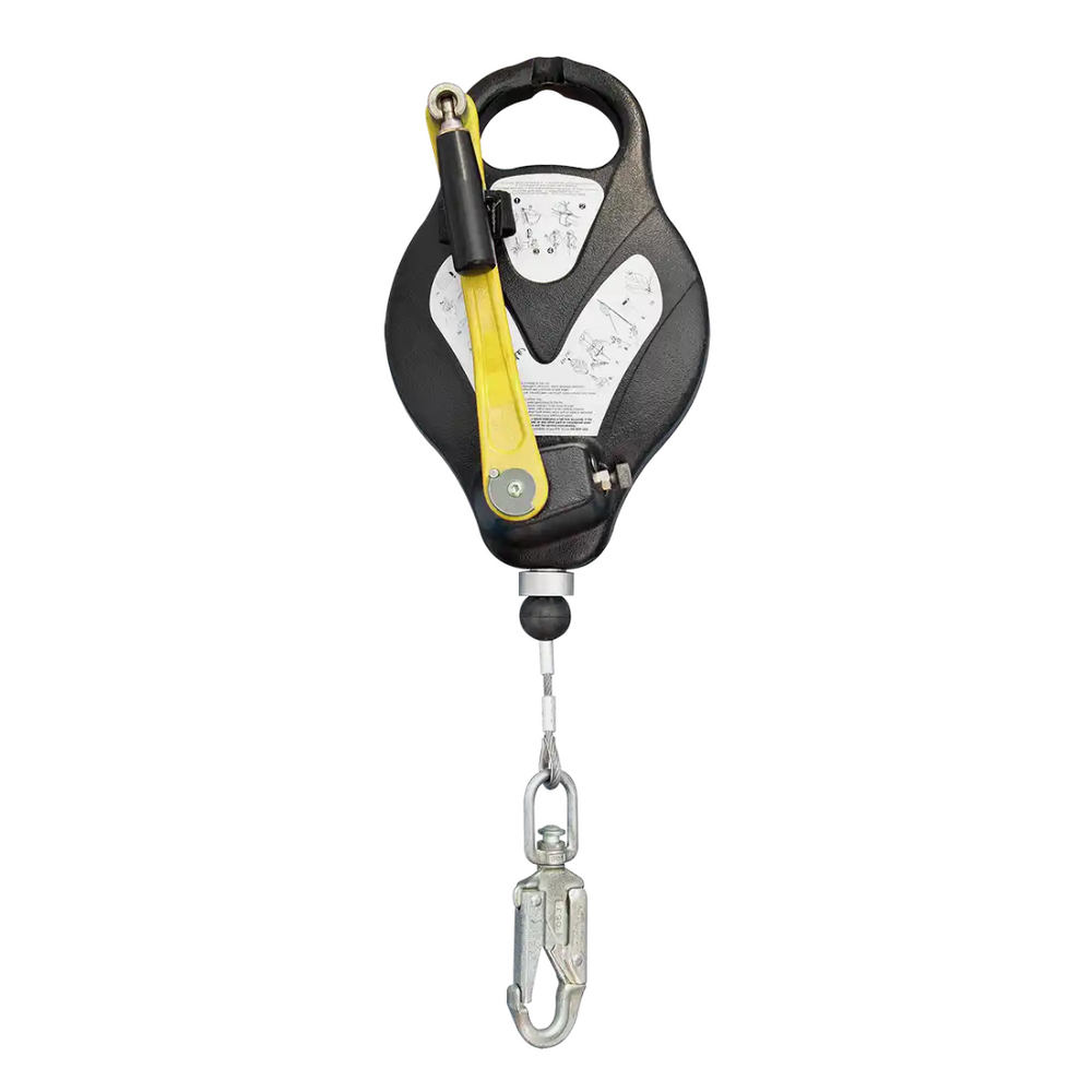 Ridgegear 15m Wire Rope Fall Arrest Block with Recovery Winch