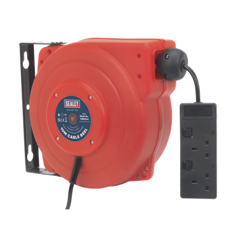 Sealey Retractable Cable Reel System 2 x 230V