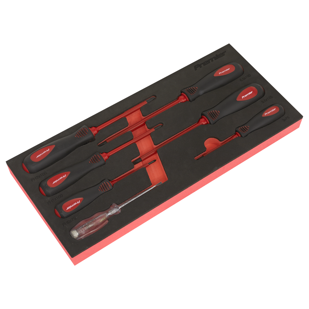 Sealey Premier Insulated Screwdriver Set 7pc - VDE Approved | Lifting ...