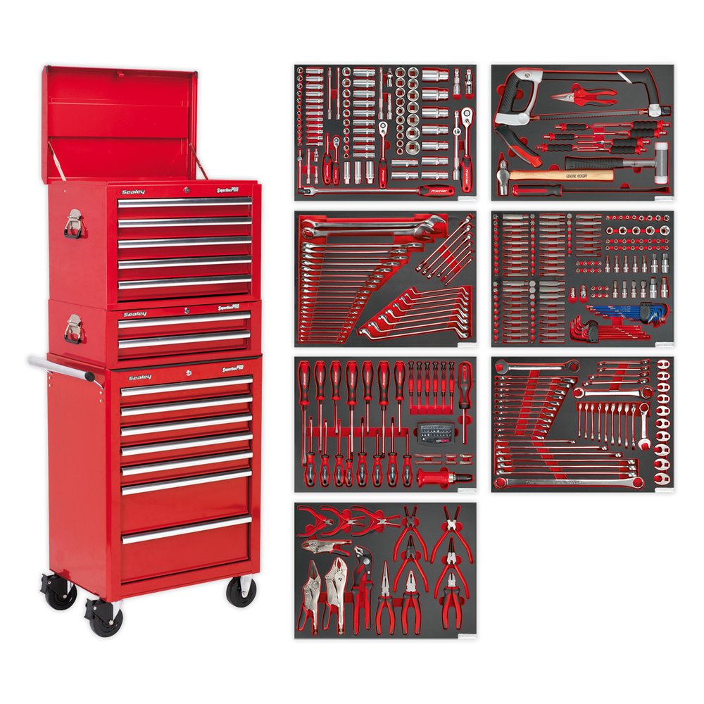 Sealey Superline PRO® Tool Chest Combination 14 Drawer with 446pc Tool