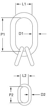 Grade 80 Quad Master Link Assembly
