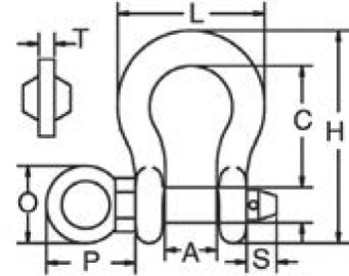 Crosby G-209R ROV Shackle