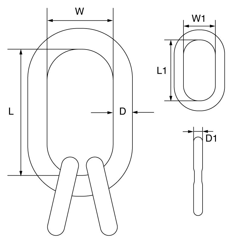 Grade 10 Quad Master Link Assembly (DL Series)