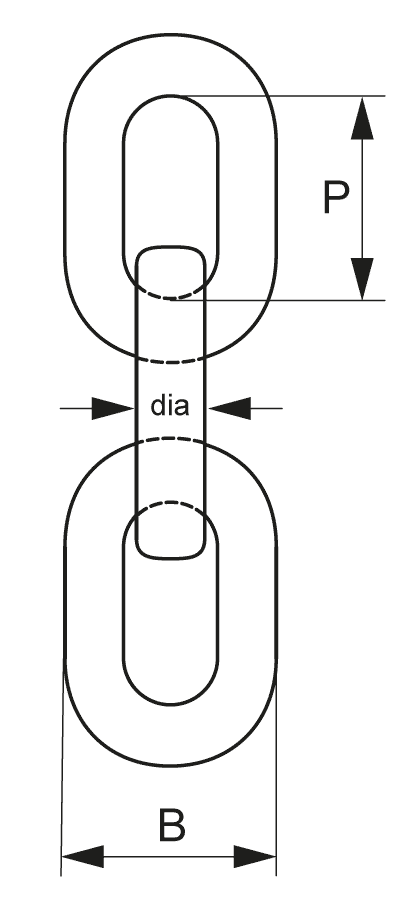 Square Section Welded Security Chain