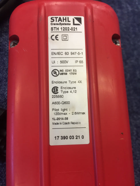 Stahl STH Corded Pendant Control 2.5 Meter